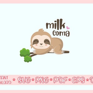 Milk Coma Svg,baby Shirt Svg,milk Coma Png,baby Onesie Svg,funny Onesie ...