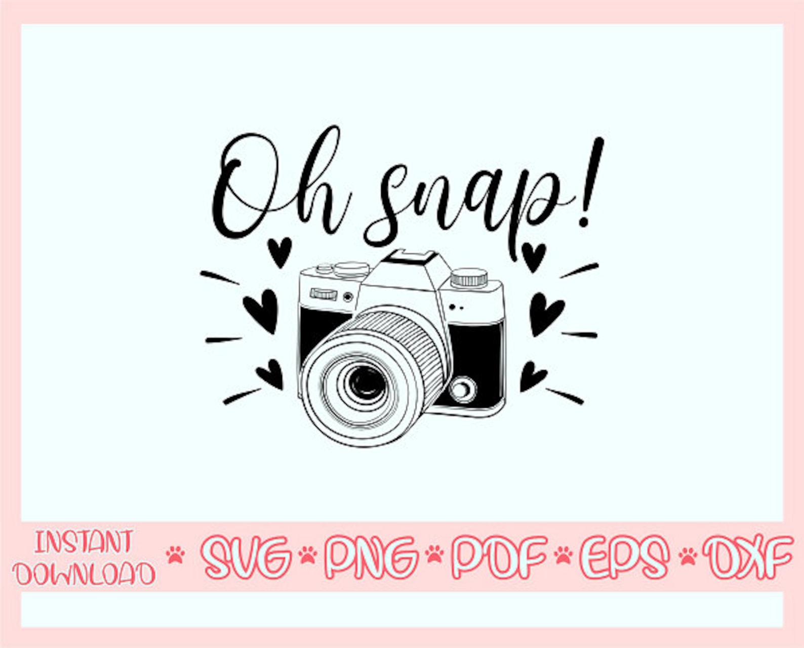 Oh Snap Camera Svgoh Snap Svgphotography Svgphotographer - Etsy