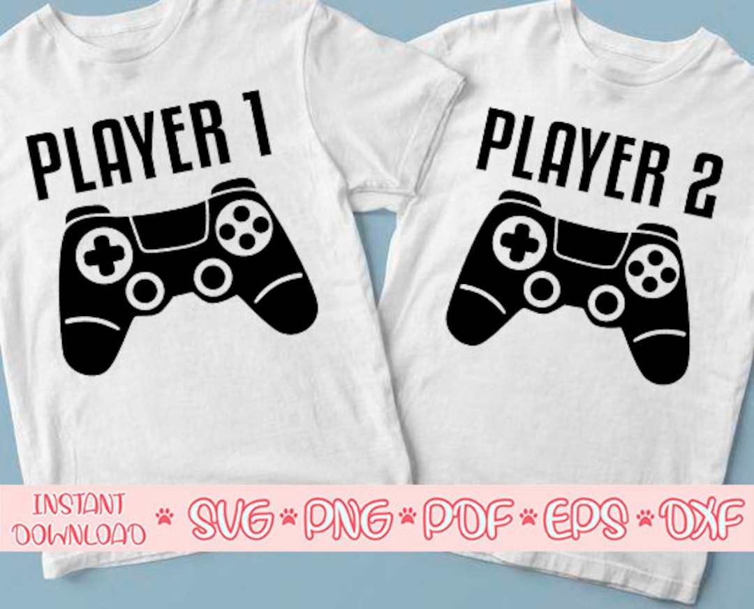 Player One Svg,player Two Svg,player 1 Svg,player 2 Svg,video Game Svg ...