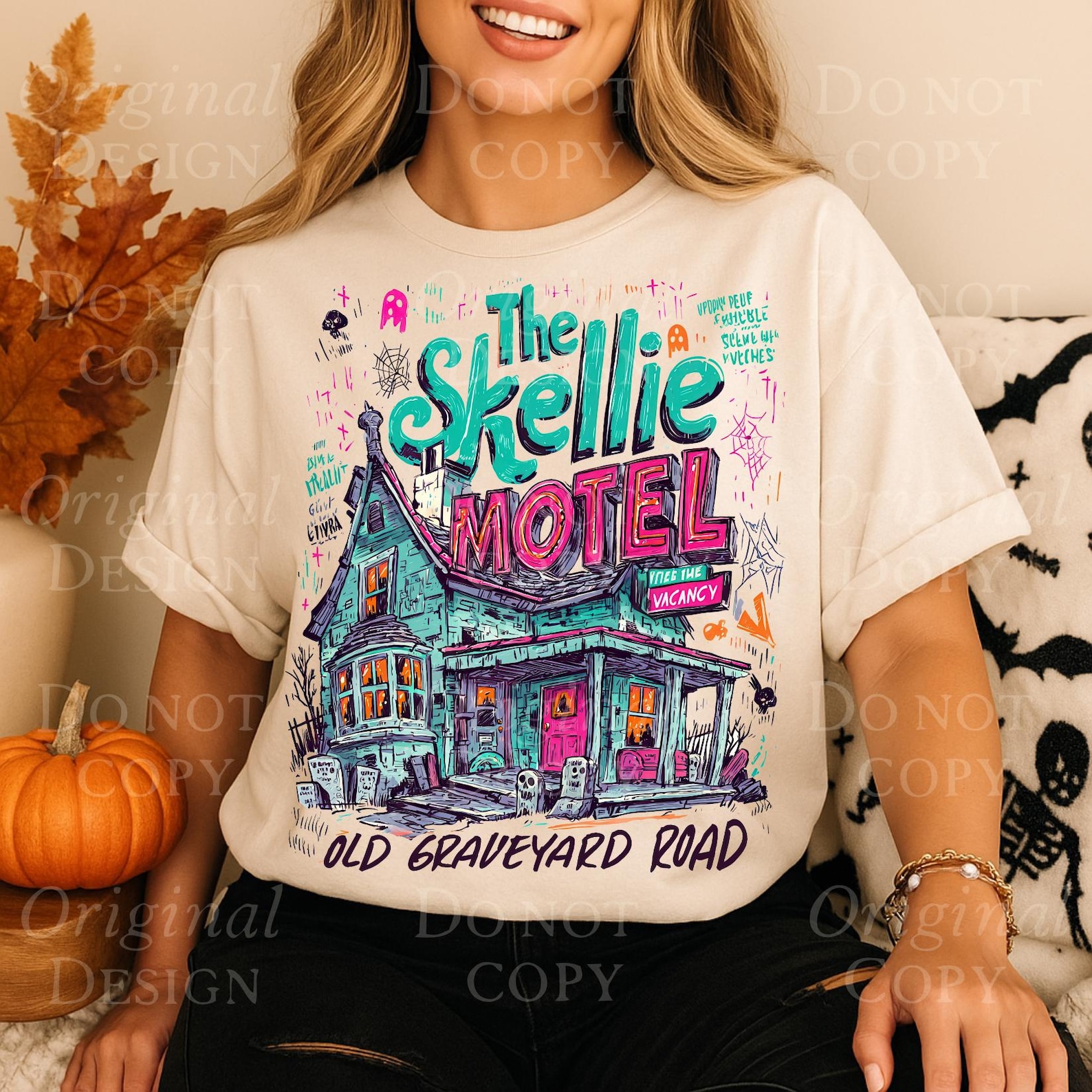 The Skellie Motel PNG, Haunted House Halloween Png, Spooky Retro Vibes ...
