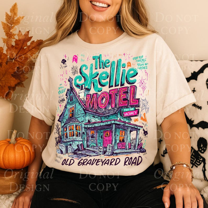 The Skellie Motel PNG, Haunted House Halloween Png, Spooky Retro Vibes ...