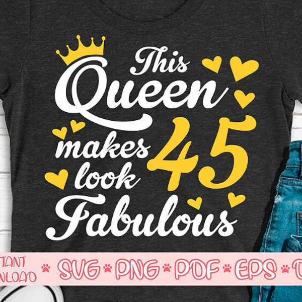 45th Birthday Crown 45th Birthday - Etsy