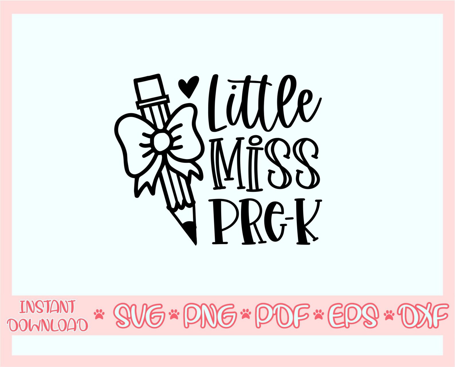 Little Miss Pre-k Svgprek Shirt Svgback to School Cut - Etsy