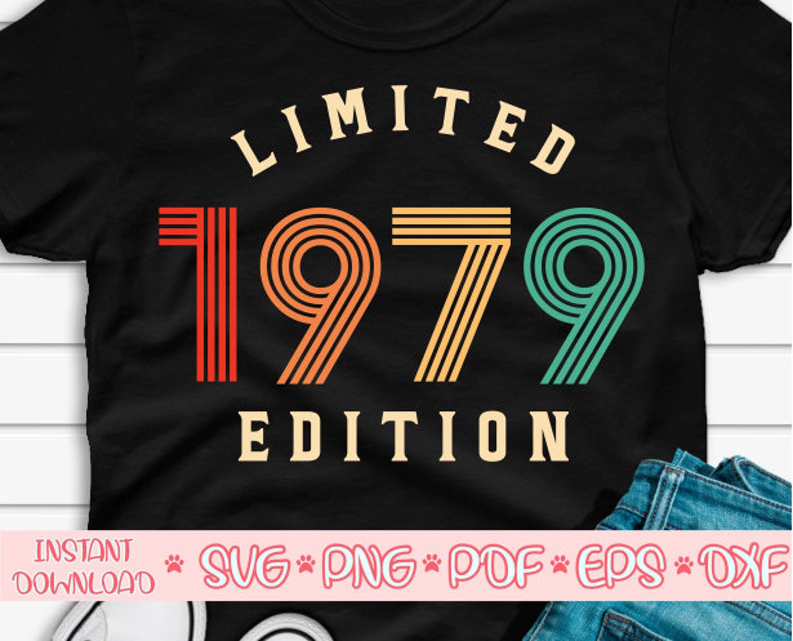 Vintage 1979 Limited Edition Svg41st Birthday Svgforty First - Etsy