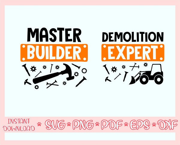 Master builder svgDemolition expert svgDemoexpert svgDaddy | Etsy