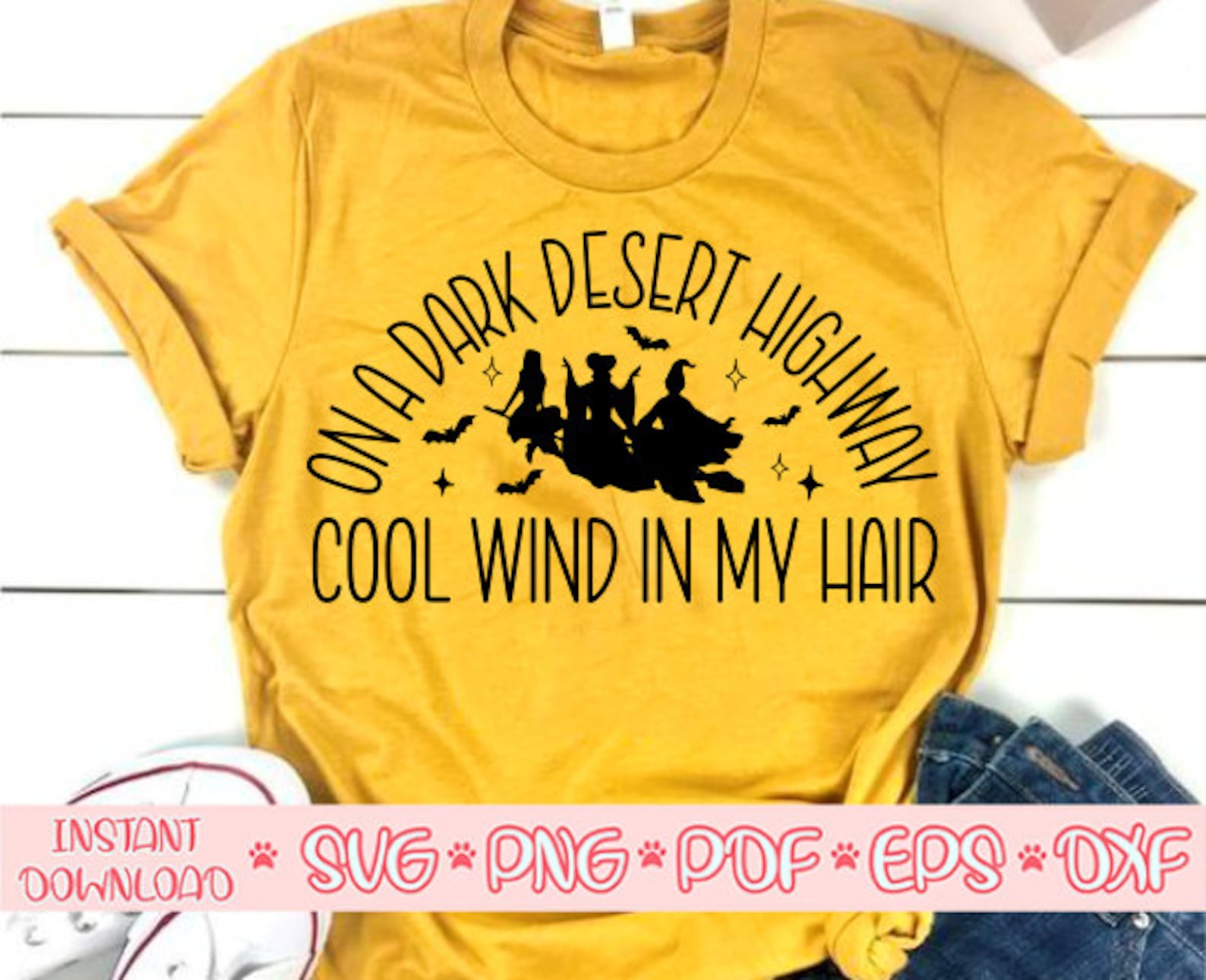 On a Dark Desert Highway Cool Wind in My Hair Svghalloween | Etsy