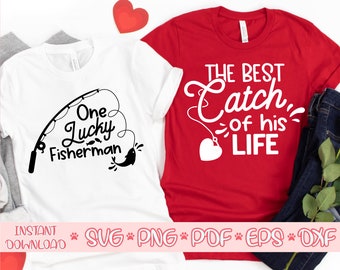 One Lucky Fisherman Best Catch of His Life Svg Fishing - Etsy