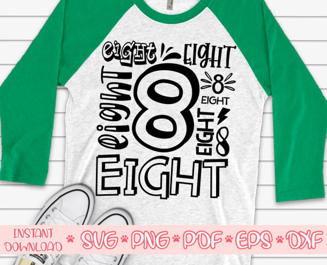 Level 8 Unlocked Svgeight Years Old Boy Svg8th Birthday | Etsy