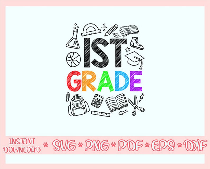 1st Grade Svgfirst Grade Svgfirst Day of School Svgback to - Etsy