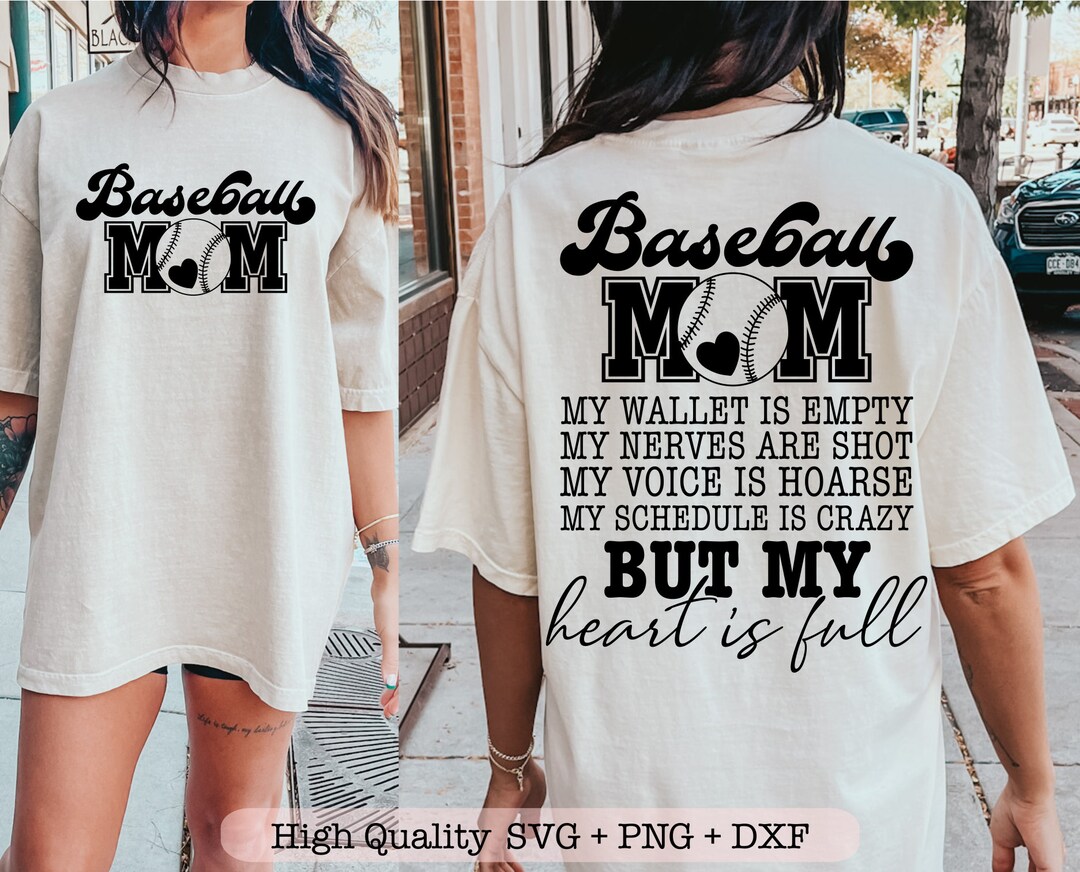 Baseball Mom My Wallet is Empty Svg, Baseball Mom Svg, Baseball Vibes ...