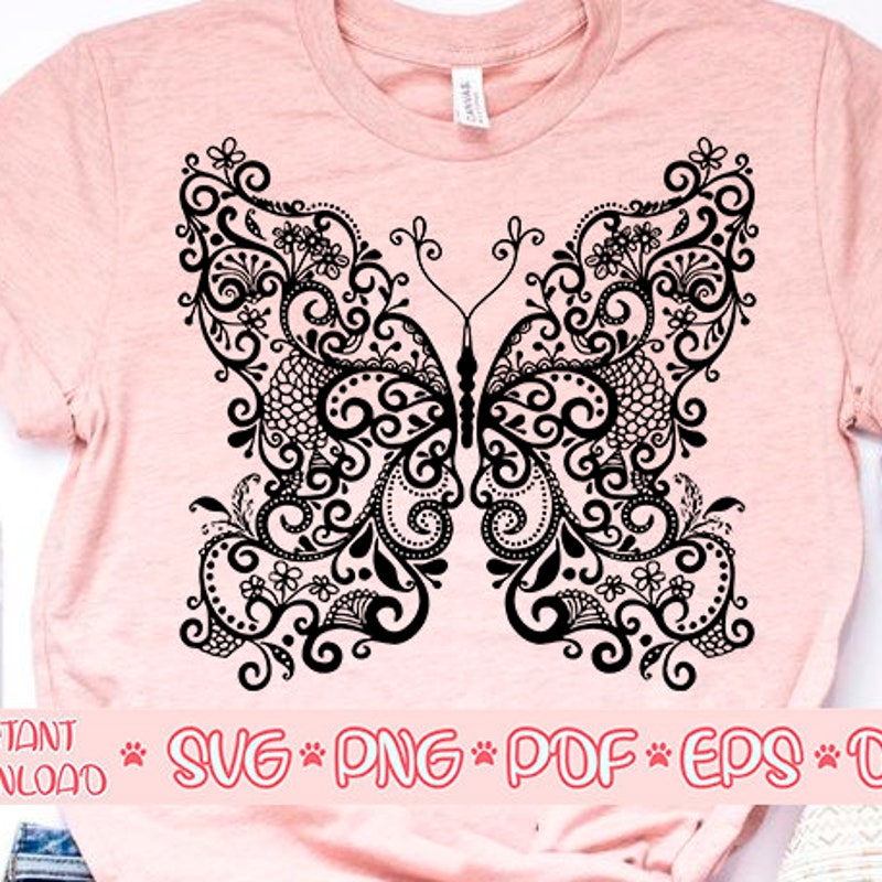 Butterfly Flourish - Etsy