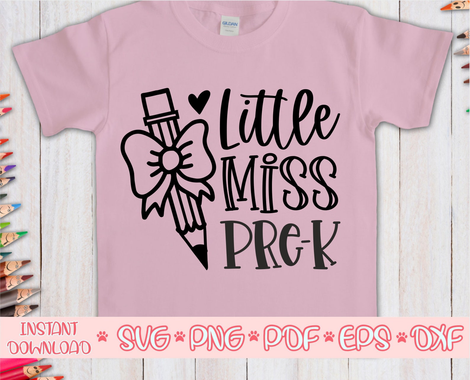 Little Miss Pre-k Svg,prek Shirt Svg,back to School Cut File,first Day ...
