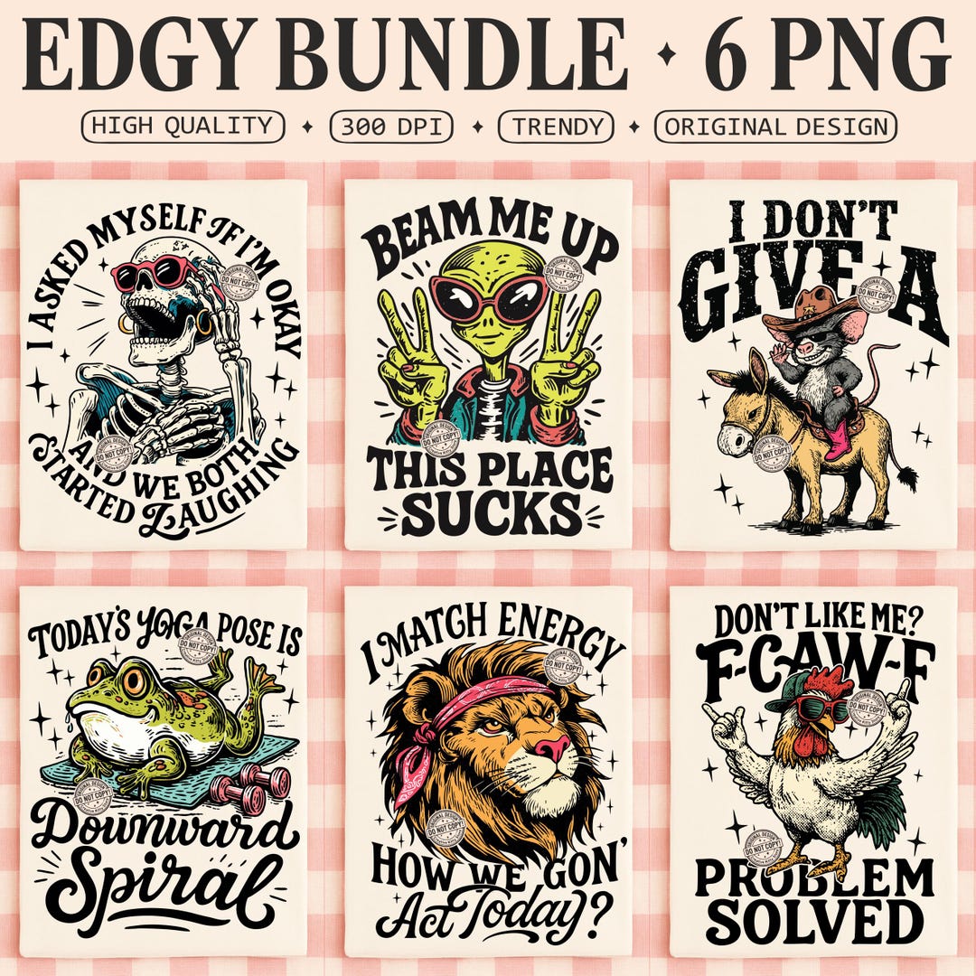 Edgy PNG Bundle, Snarky Skelett Lustige Haltung Erwachsenen Humor ...