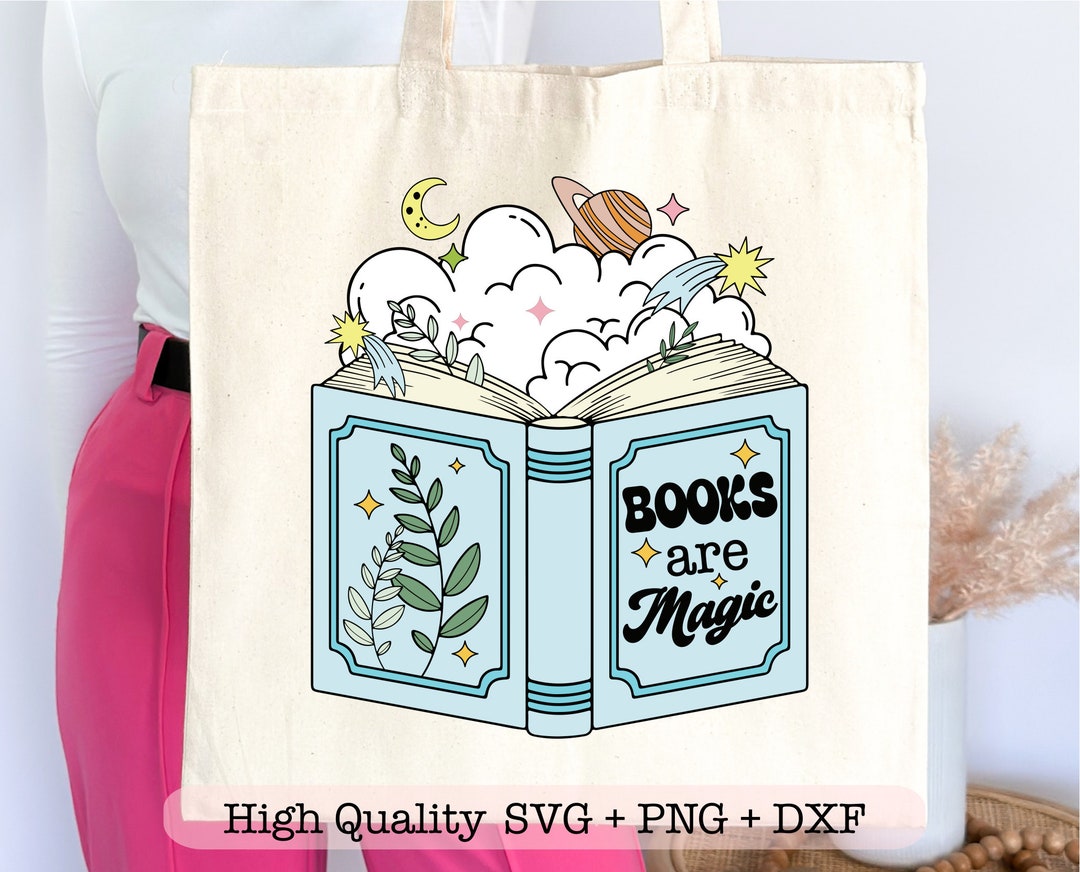 Books Are Magic Svg Png, Book Lover Svg, Reading is Magical Svg, Book ...