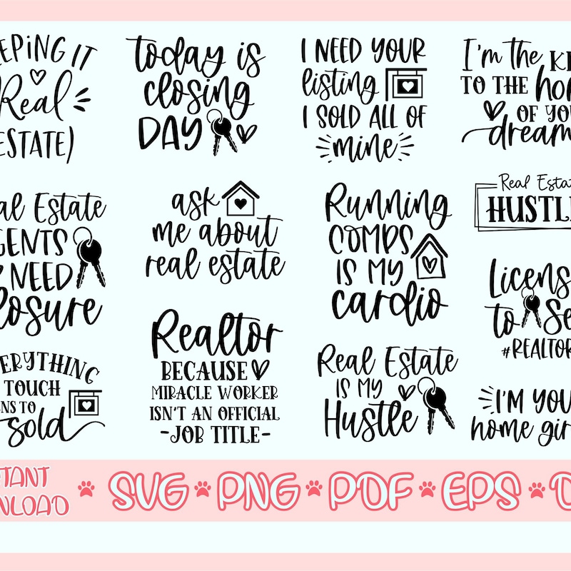 Real Estate Svg - Etsy