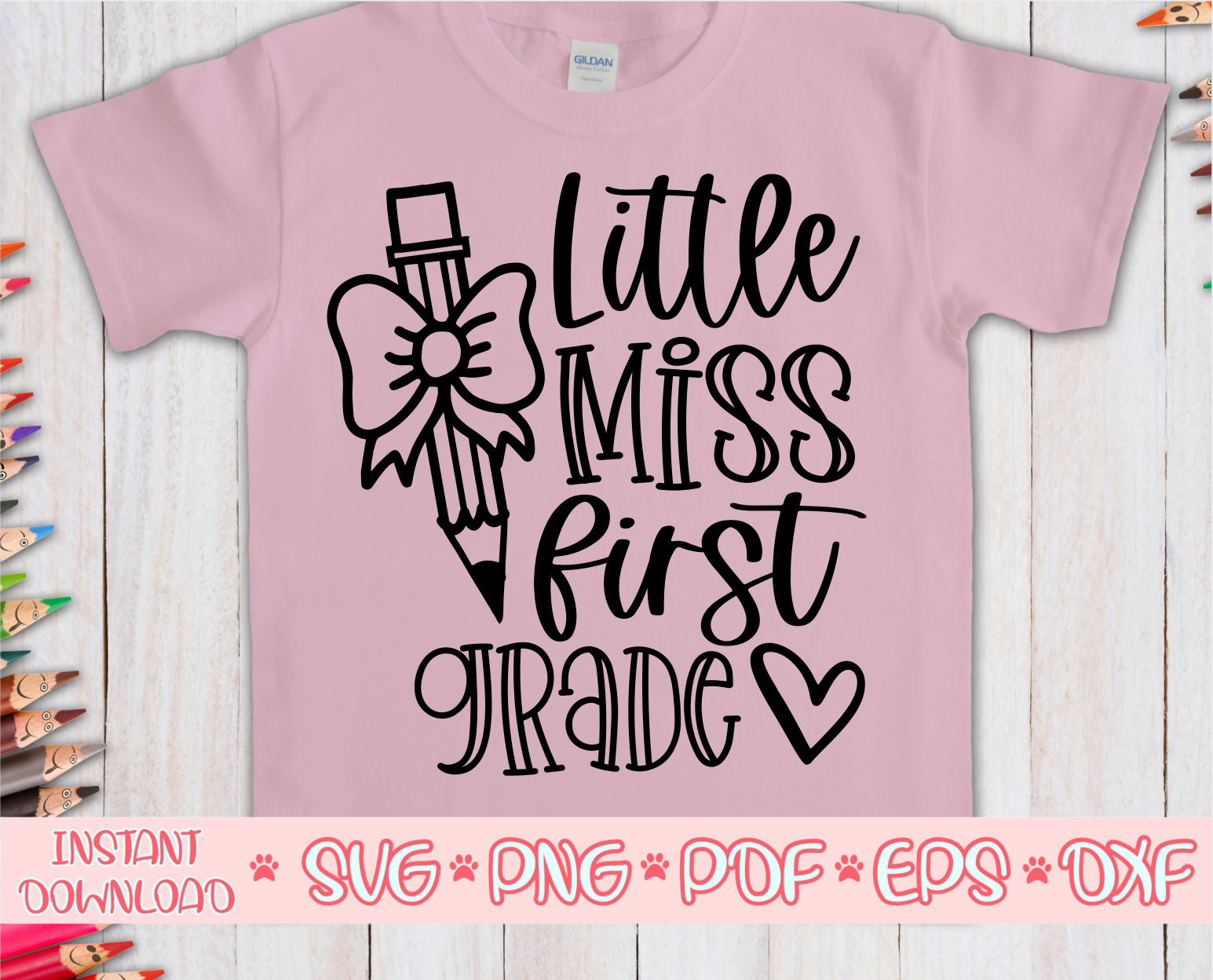 Little Miss First Grade svg1st grade shirt svgBack to School | Etsy