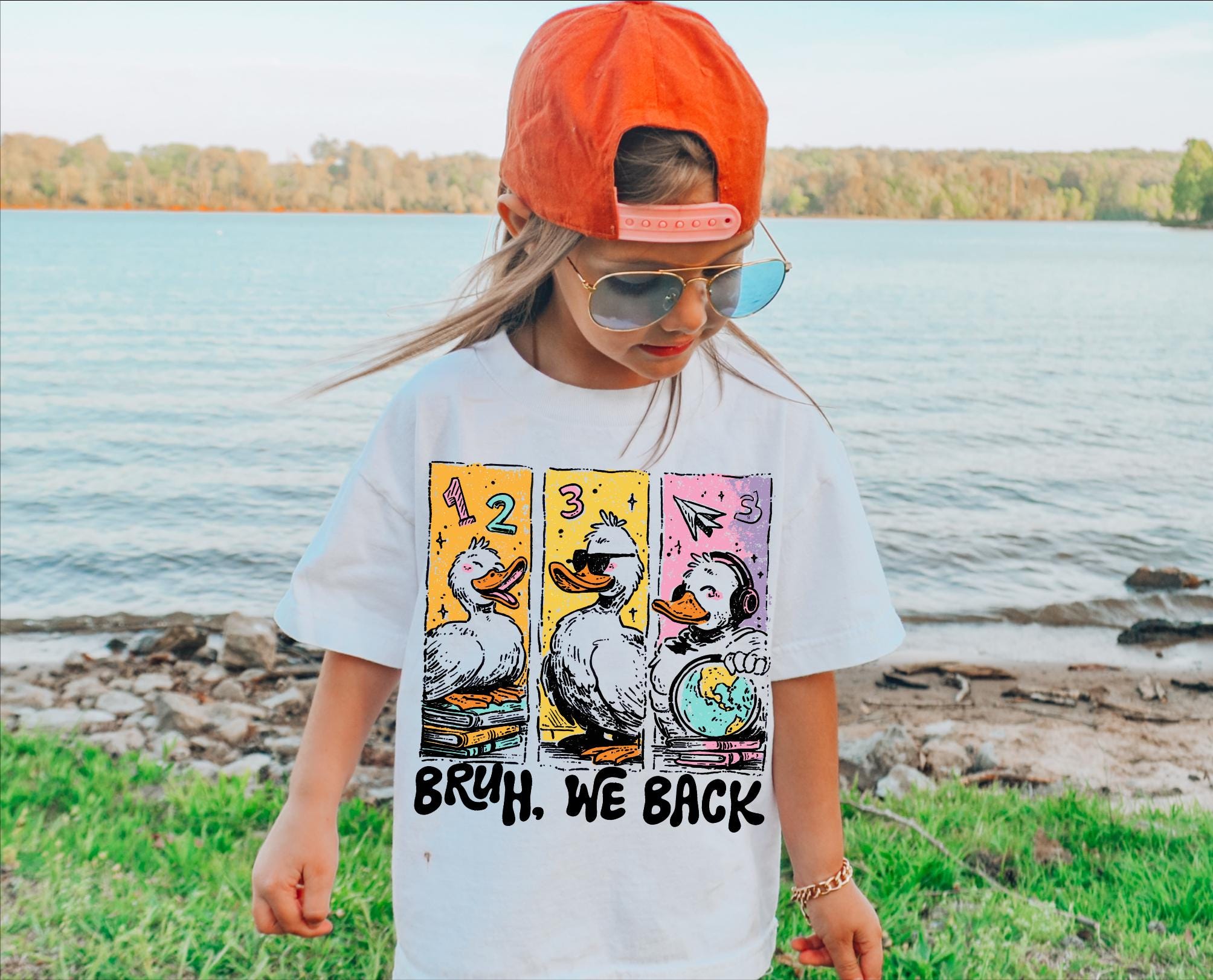 Bruh We Back PNG, Silly Goose Back to School Png, Retro Goose Humor ...