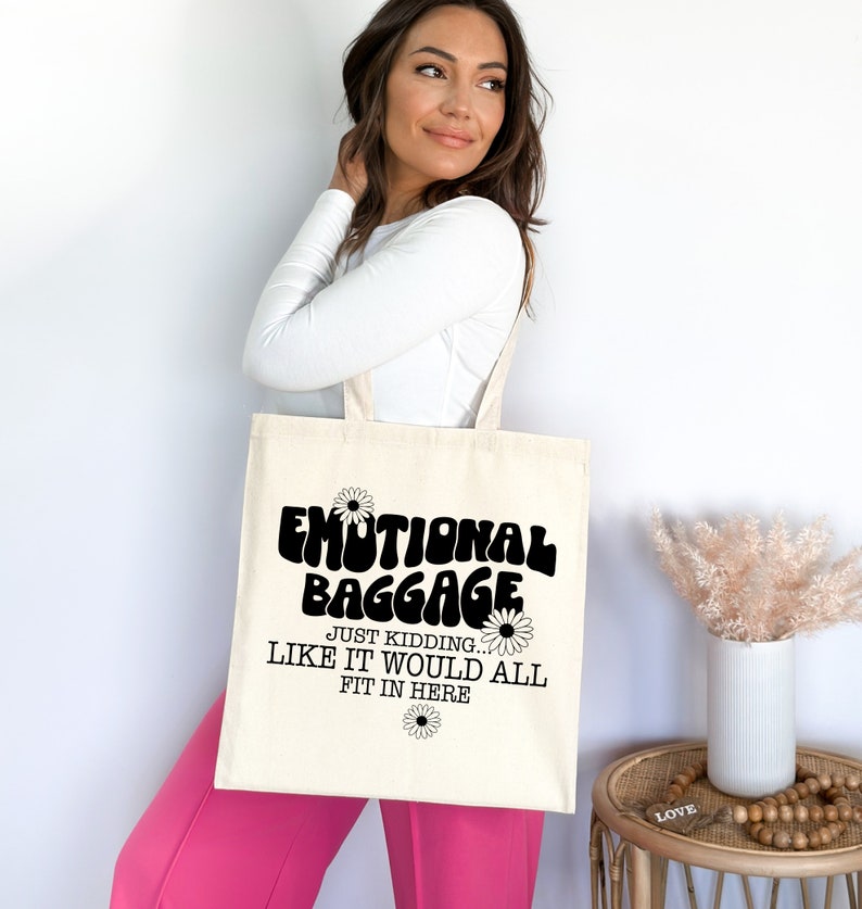 Emotional Baggage Svg, Tote Bag Svg, Funny Tote Bag Svg, Sarcastic ...