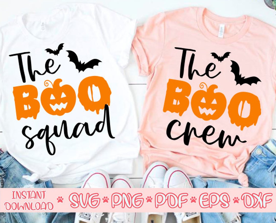 The Boo Squad Svg,the Boo Crew Svg,halloween Quote Svg,halloween Shirt ...