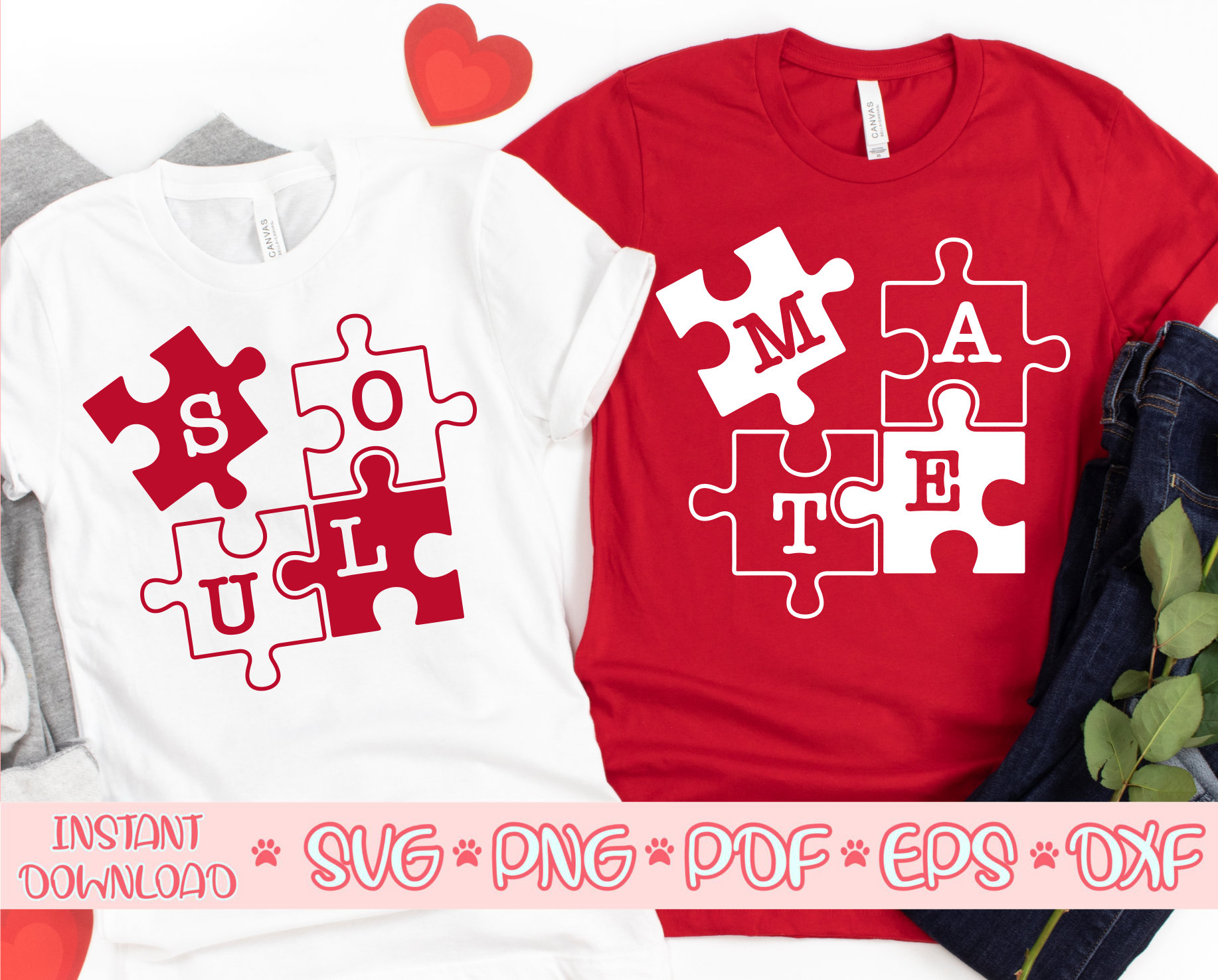 Soul Mate SVG, Soulmate Svg, Matching Couples Svg, Valentine's Day Svg ...