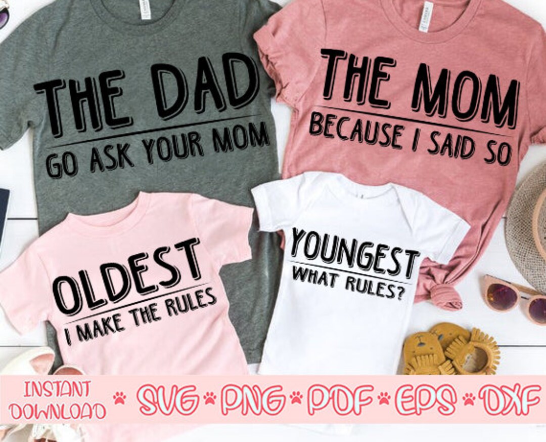 Sibling Rules Svg,family Rules Svg,family Shirt Svg,family Matching Svg ...