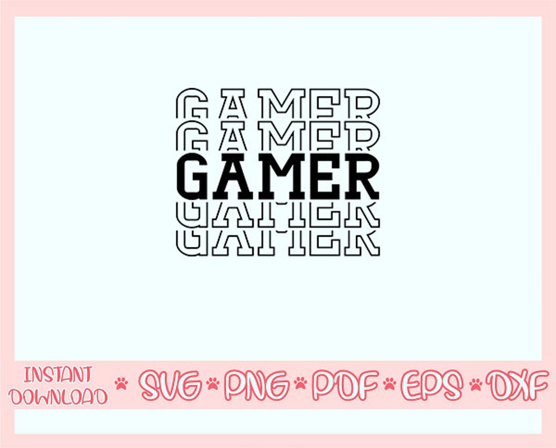 Gamer Svgplayaer Svgvideo Game Svgjoystick Svggamepad - Etsy