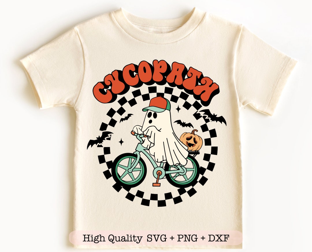 Cycopath Svg, Retro Halloween Svg, Cute Ghost Png, Trendy Halloween Svg ...