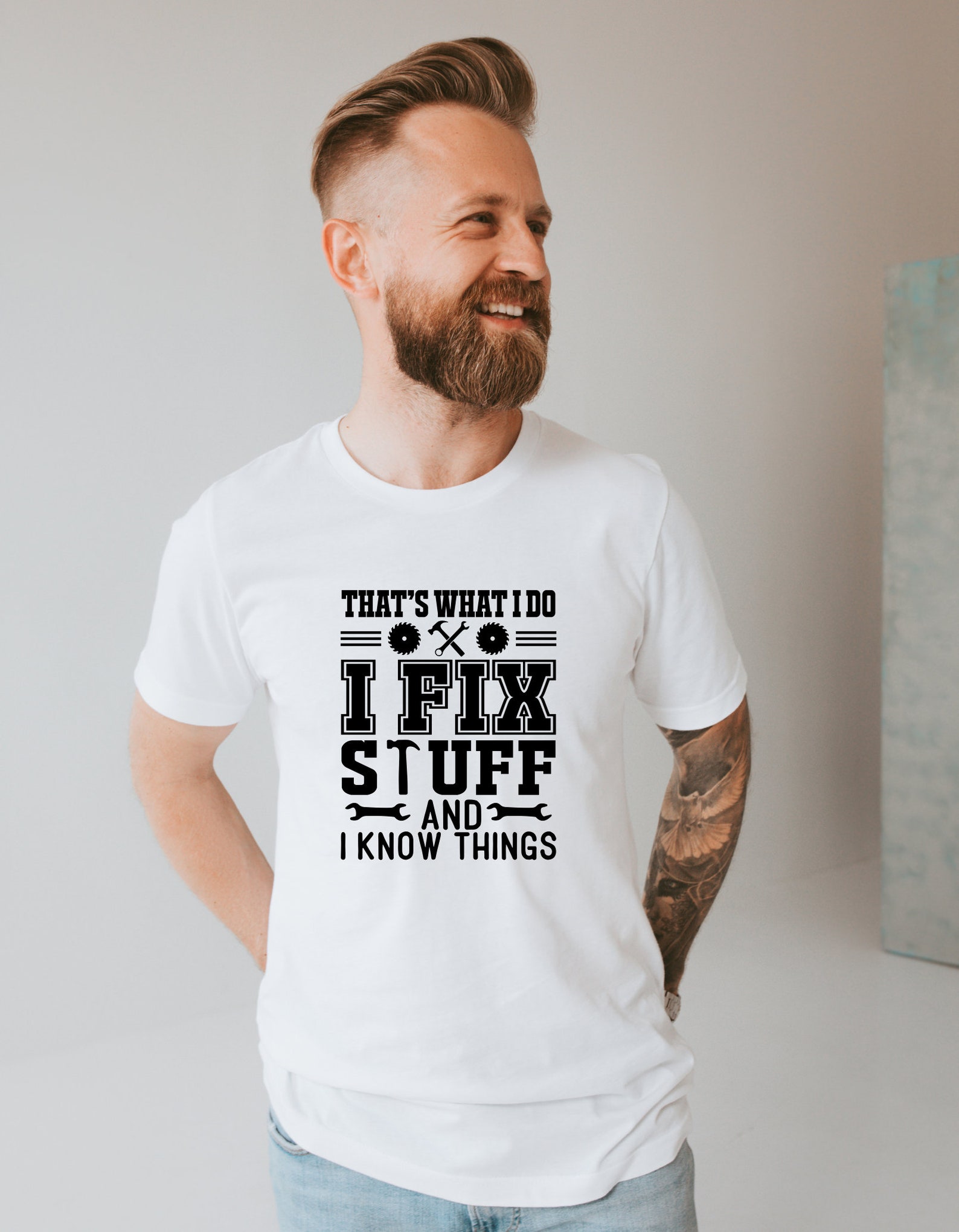 That's What I Do I Fix Stuff and I Know Things Svg, Funny Dad Svg ...