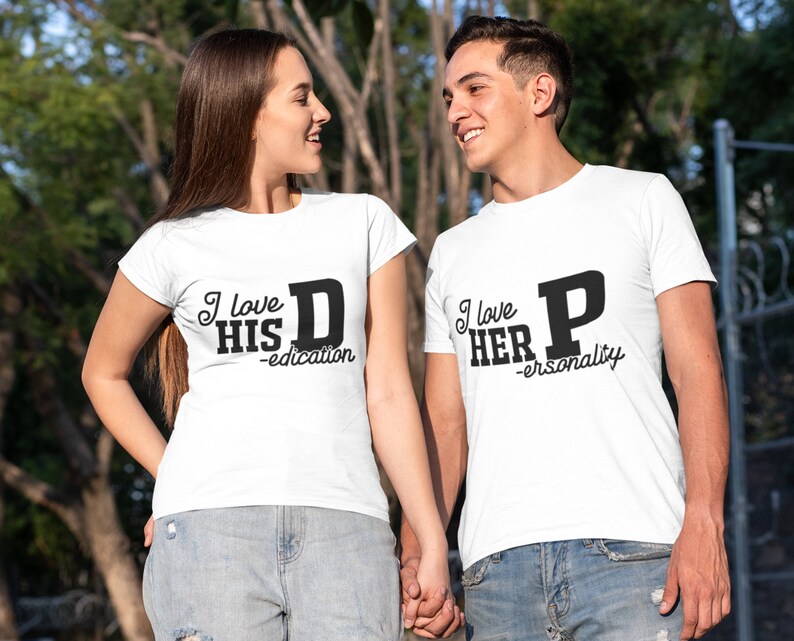 Matching Couple SVG Bundle, Happy Valentine's Day Svg, Couple Shirts ...