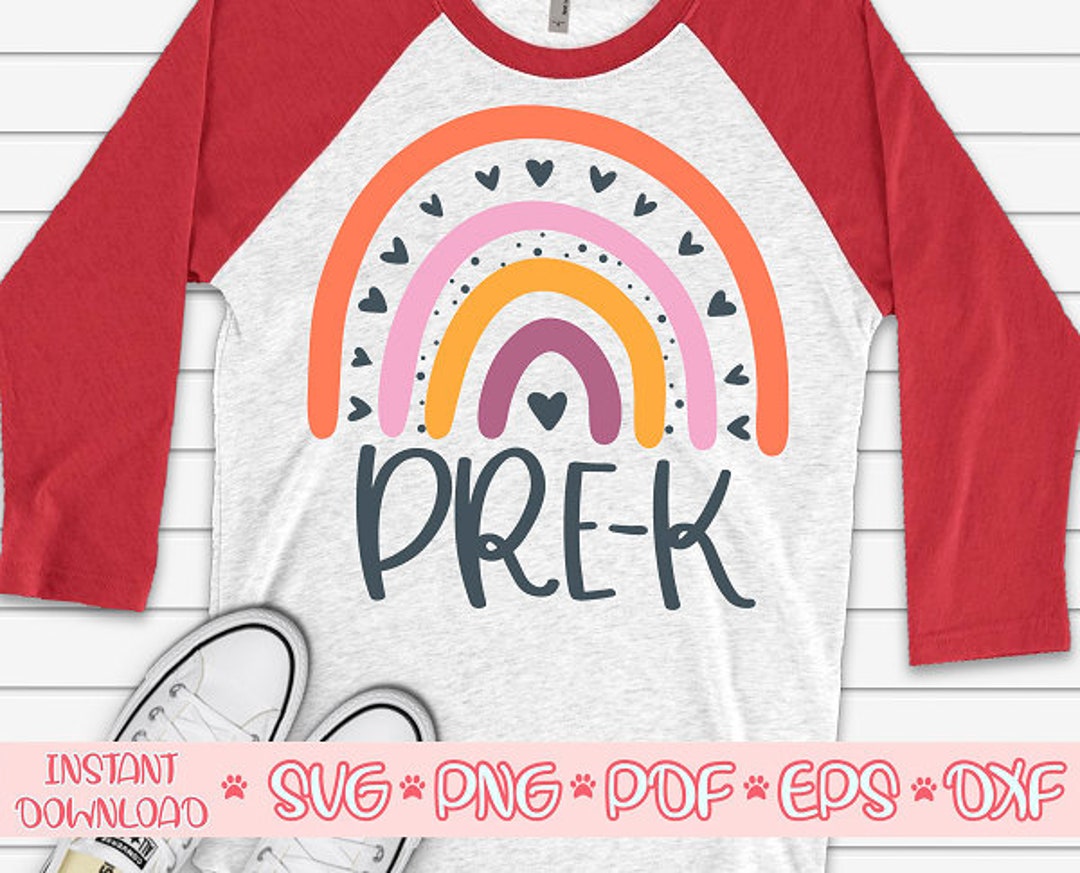 Pre-k Rainbow Svgpre-k Svgfirst Day of School Svgback to - Etsy