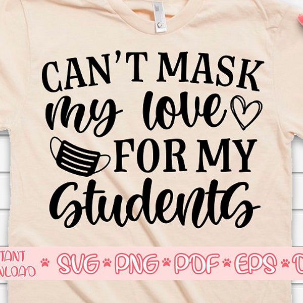Teacher Mask Svg - Etsy