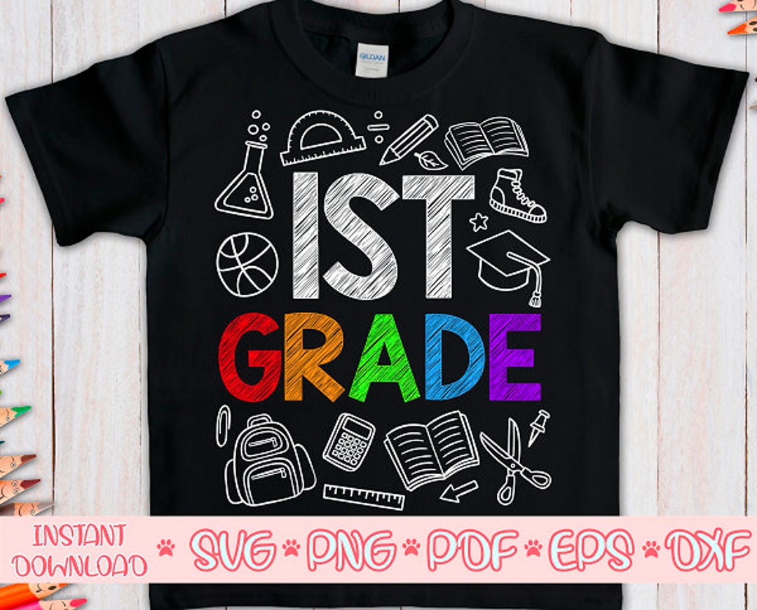 1st Grade Svg,first Grade Svg,first Day of School Svg,back to School ...
