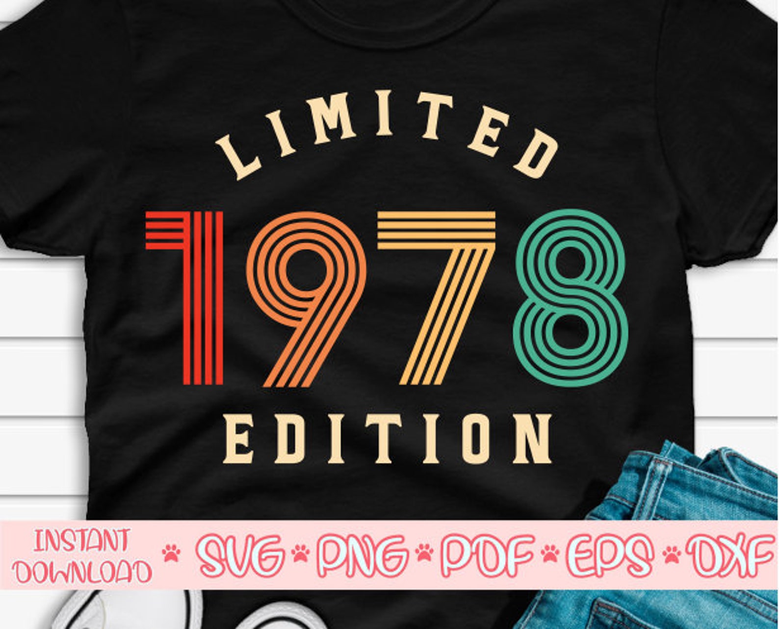 Vintage 1978 Limited Edition Svg42nd Birthday Svgforty - Etsy