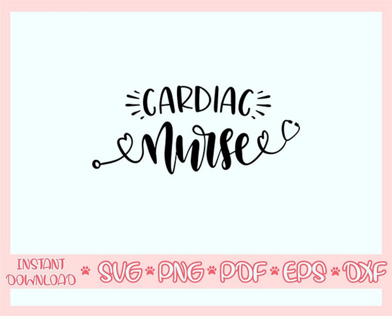 Cardiac Nurse Svgnurse Svgnurse Life Svgnurse Svg | Etsy
