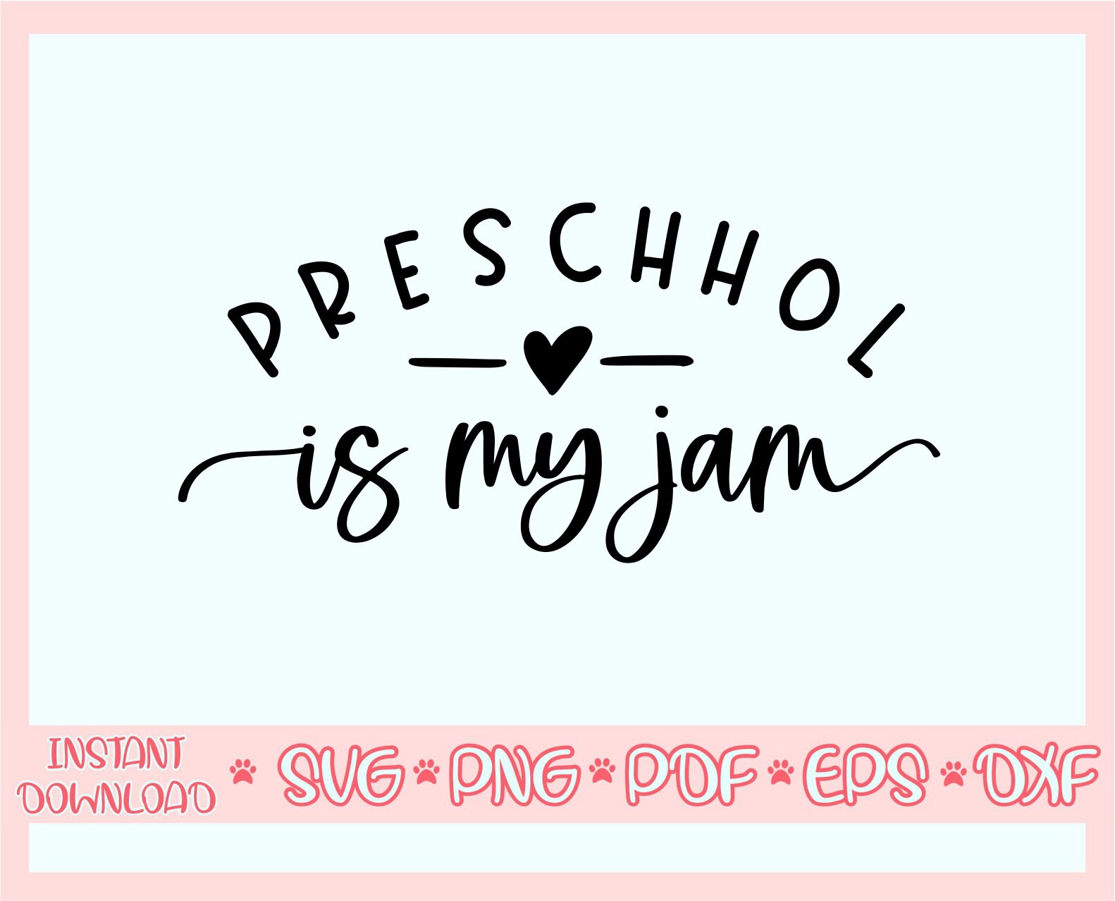 Preschool is my Jam svgPreschool shirt svgBack to School cut | Etsy