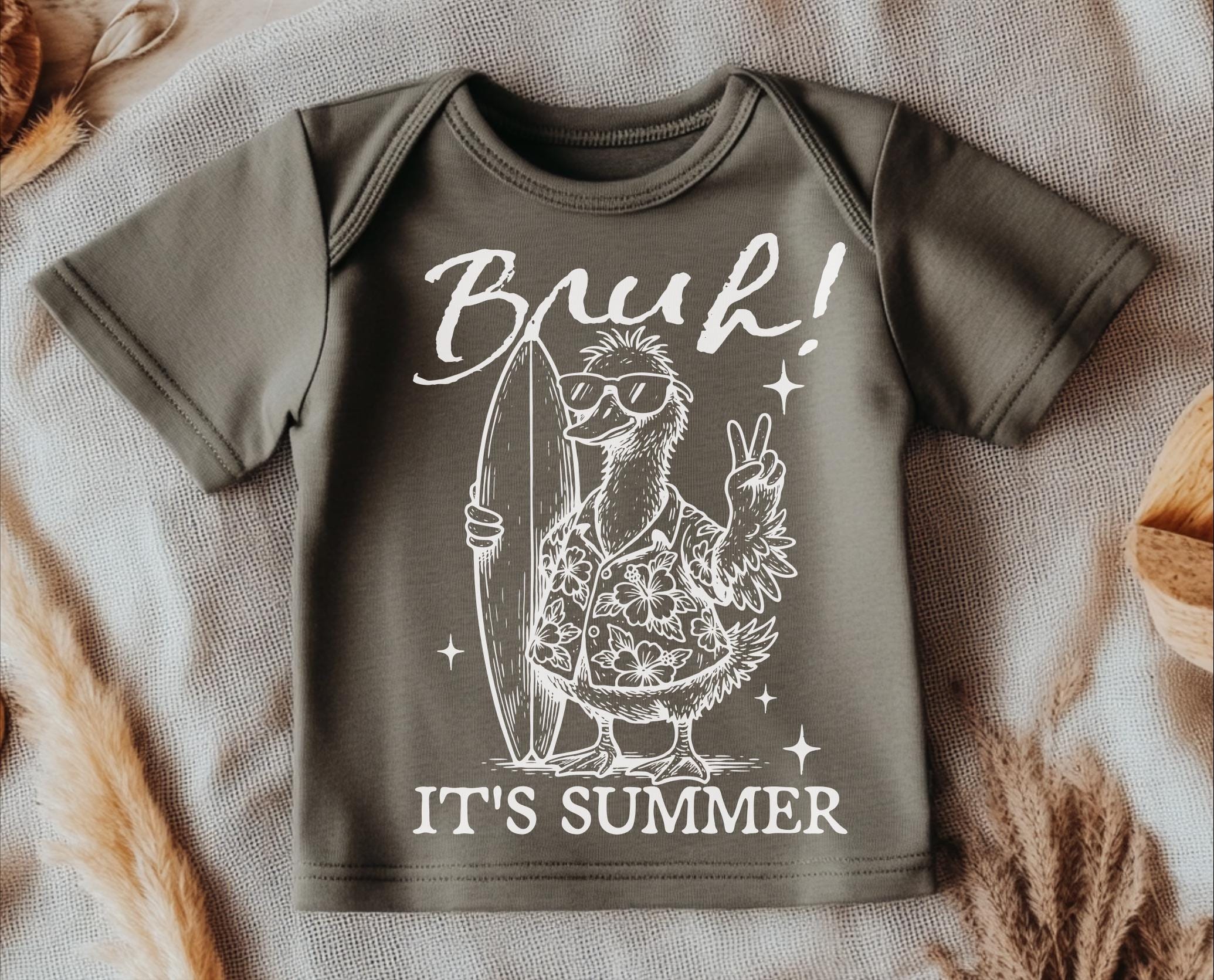 Bruh It’s Summer Goose PNG, Funny Summer Meme Png, Retro Vibes Snarky ...