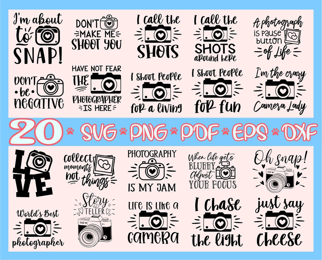 Photographer Bundle Svg,photography Svg,photographer Svg,camera Cricut ...
