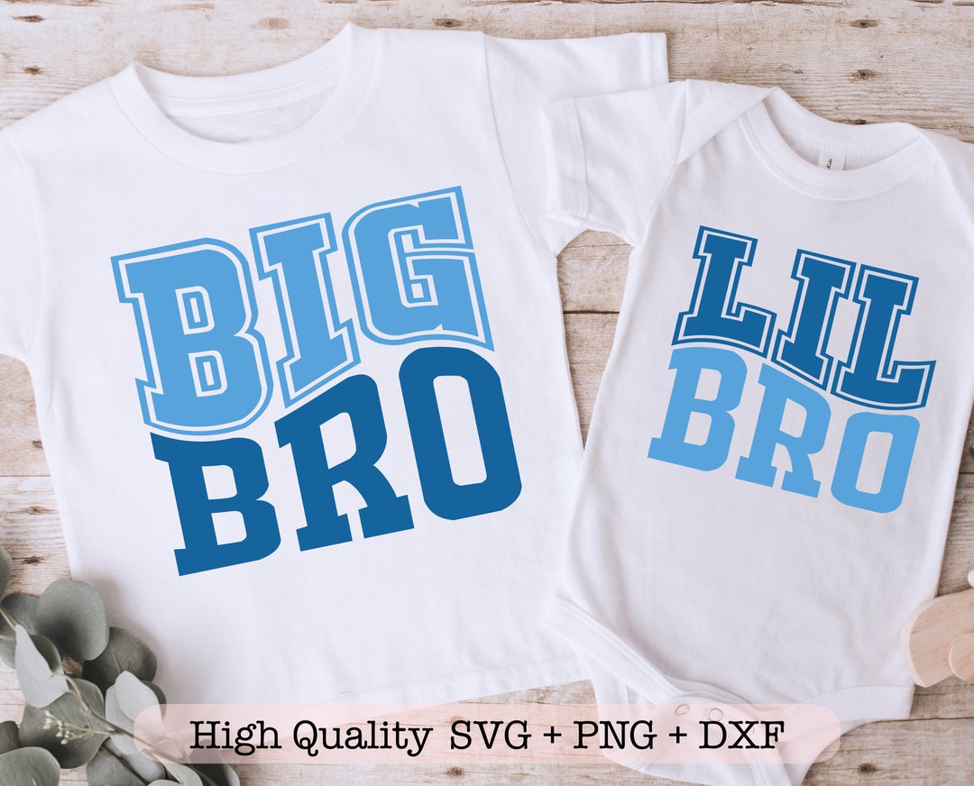 Big Bro Lil Bro Svg, Big Brother Svg, Little Brother Svg, Toddler Shirt ...