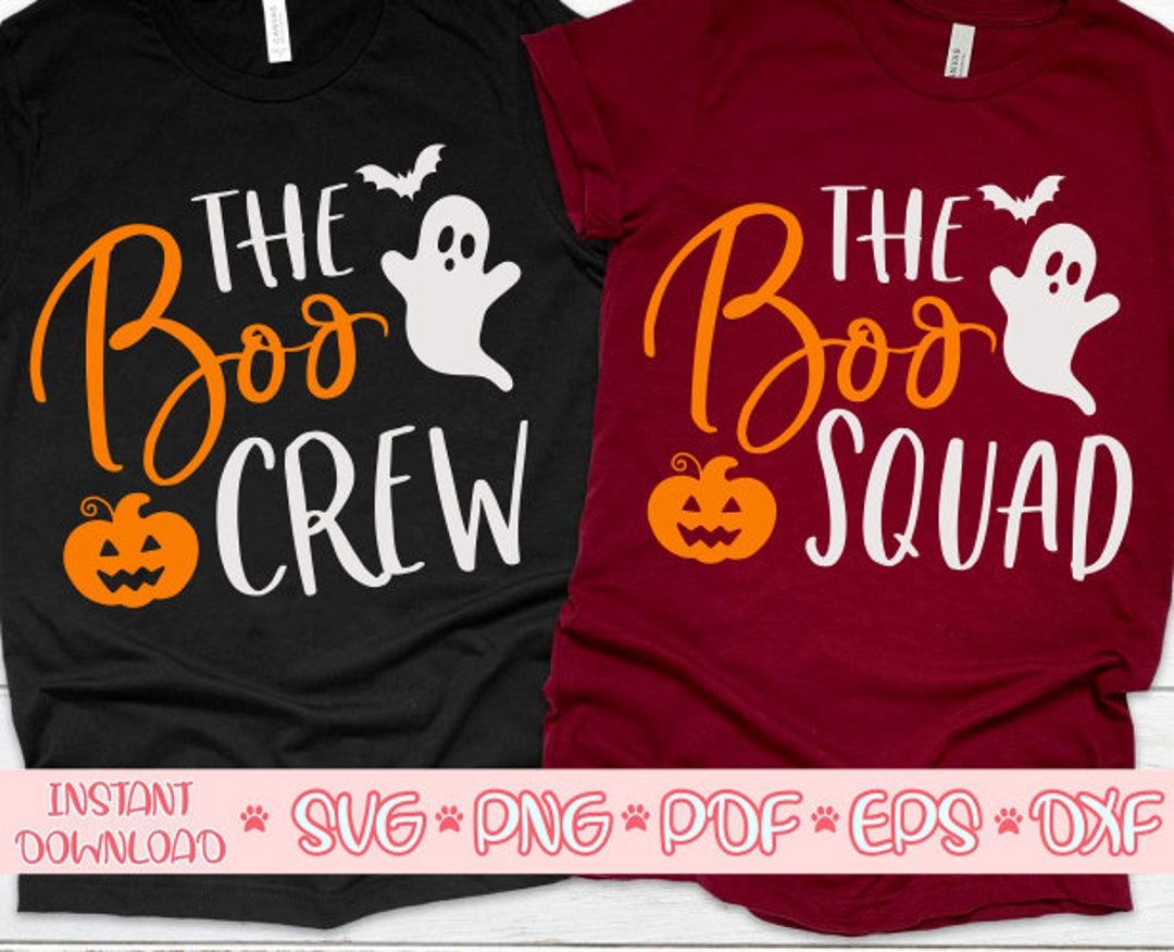 The Boo Squad Svg,the Boo Crew Svg,halloween Quote Svg,halloween Shirt ...