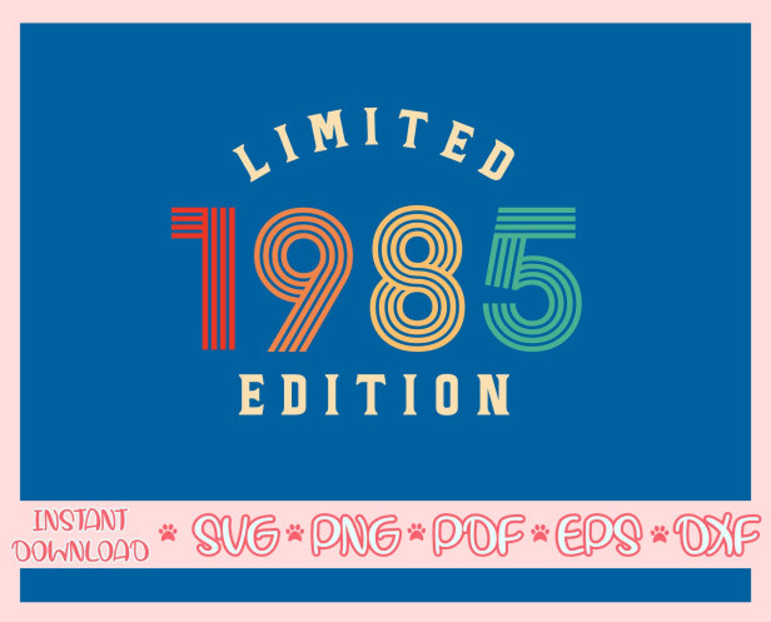 Vintage 1985 Limited edition svg35th Birthday svgThirty | Etsy