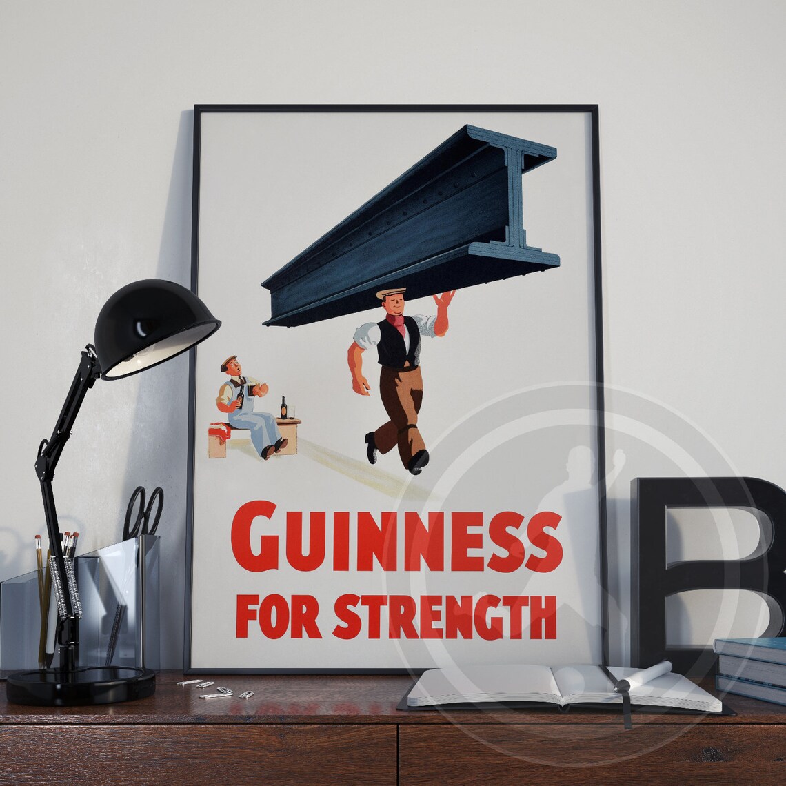 Vintage Irish Guinness Advert Poster Print - Etsy