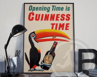 Vintage Irish Guinness Advert Poster Print - Etsy