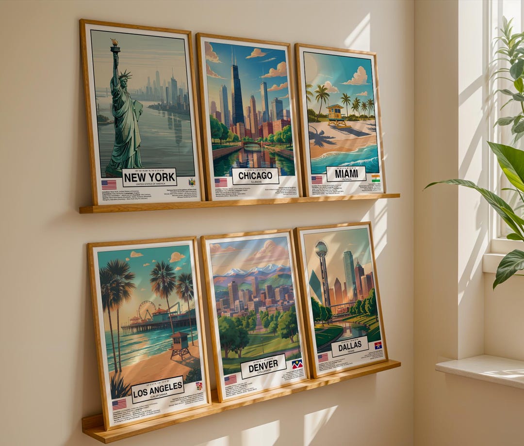Visit USA American Vintage Travel Poster Prints | Authentic Prints - 4 ...