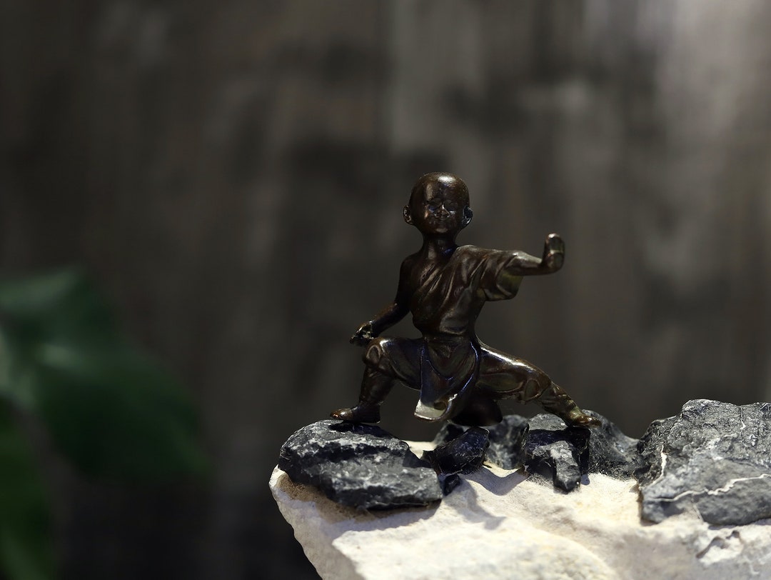 Chinese Antiques Chinese Kung Fu, Shaolin Kung Fu, Bronze Statue - Etsy