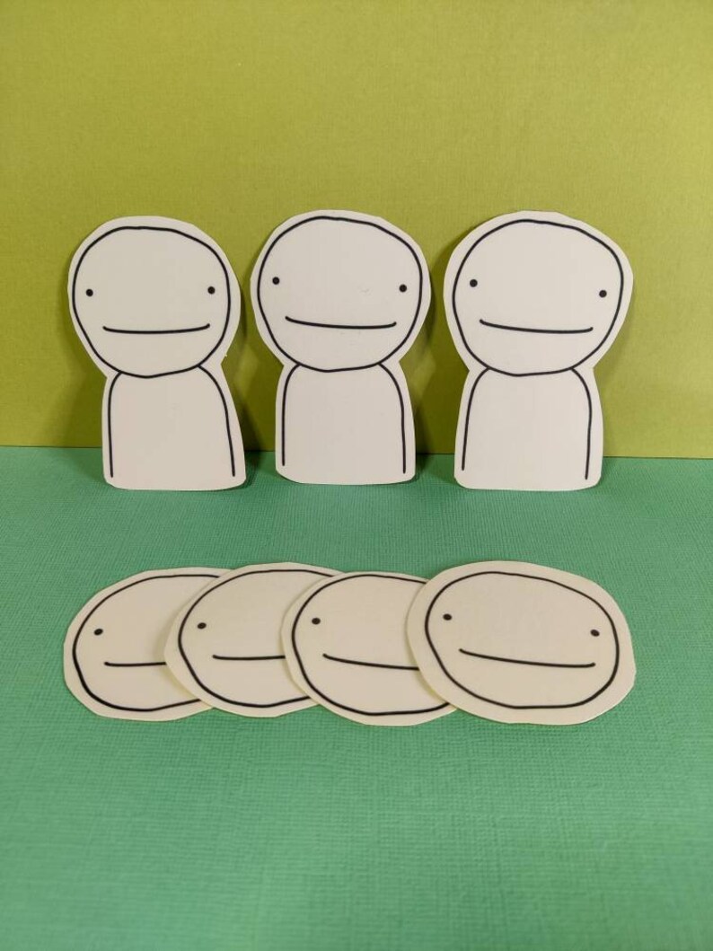 Dream Smiley Face Vinyl Sticker Die Cut Minecraft Sticker Set | Etsy