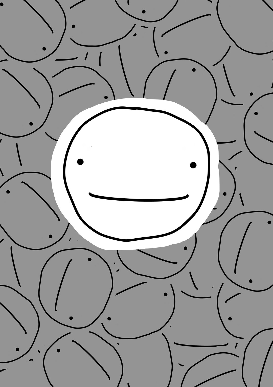 Dream Smiley Face Vinyl Sticker, Die Cut Minecraft Sticker Set for ...