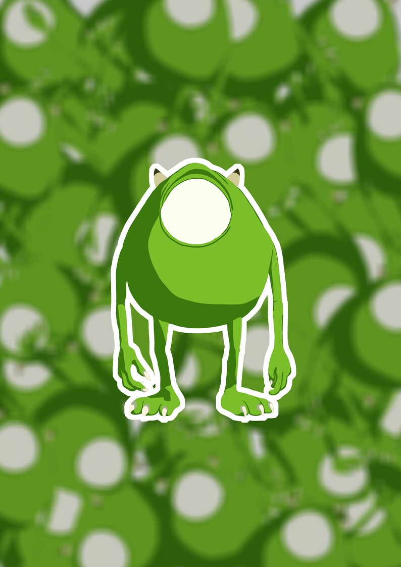 Monsters Inc. Sticker Pack boo Mike Wazowski Scream Tank & - Etsy