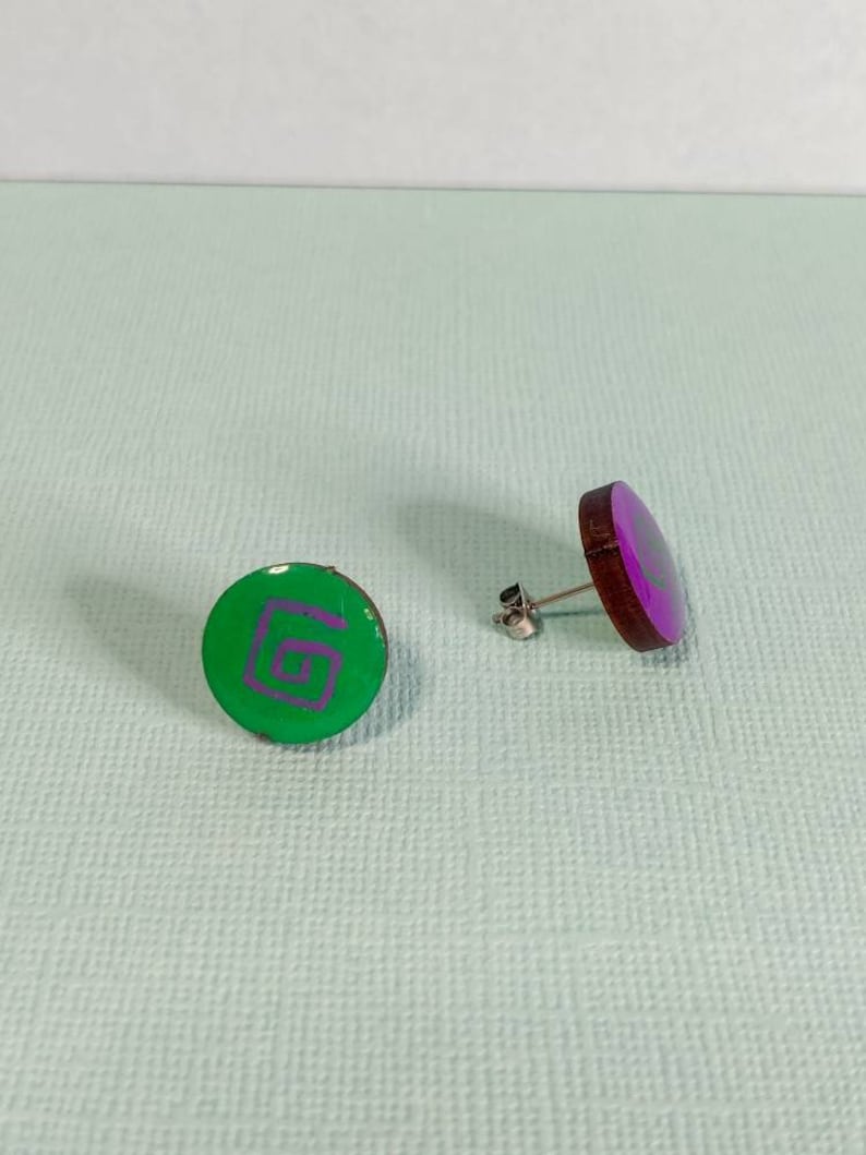 Karl Jacobs Earrings Minecraft Skin Swirl Wooden Studs - Etsy Australia