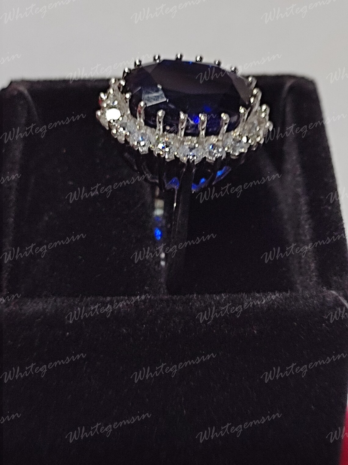Princess Diana Wedding Ring 3.50ct Oval Sapphire Ring Kate - Etsy