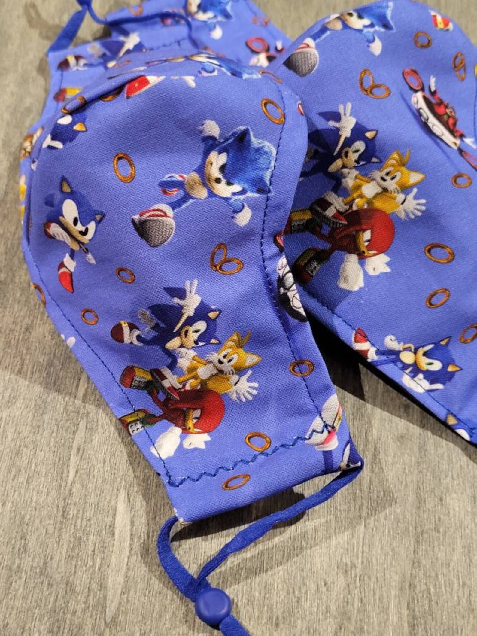 Sonic the Hedgehog Face Mask Tails Knuckles Dr. Eggman - Etsy